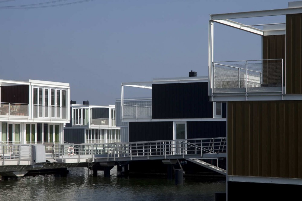 Dutch floating houses district, Amsterdam, Holland: Most Beautiful ...