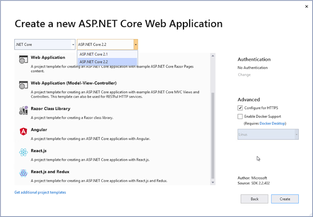 ASP.NET C#: ASP.NET Core & Angular Template - 1