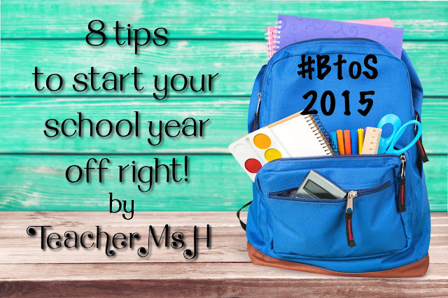 Teacher Ms H ~ Third Is the Word: Back to School Blog Hop: Ideas, Tips ...