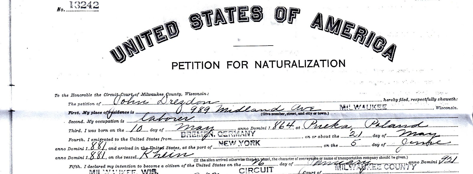 Mystery Monday: Johon Drezdzon/John Drezdon - Where are you from? Pueka ...