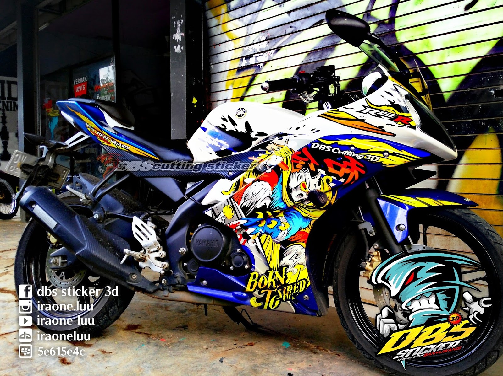 Gambar Modifikasi Stiker Motor Vixion | Modif Sticker