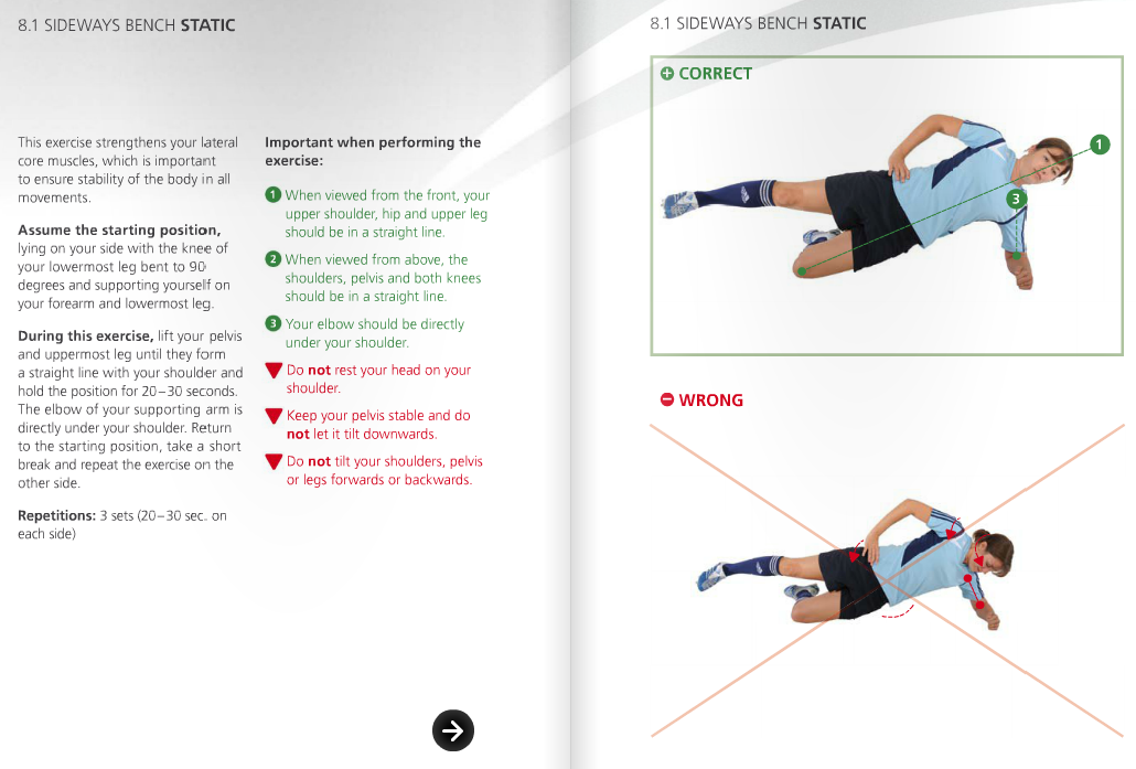 FIFA 11+ Level one, warm up and injury prevention program | Training ...