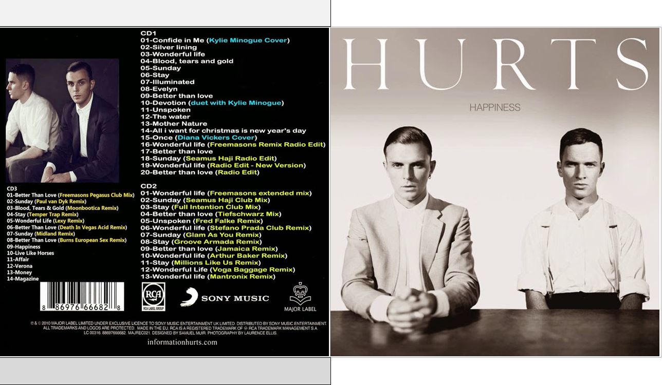 MUSICOLLECTION: HURTS - Happiness (Deluxe Version) - 2010