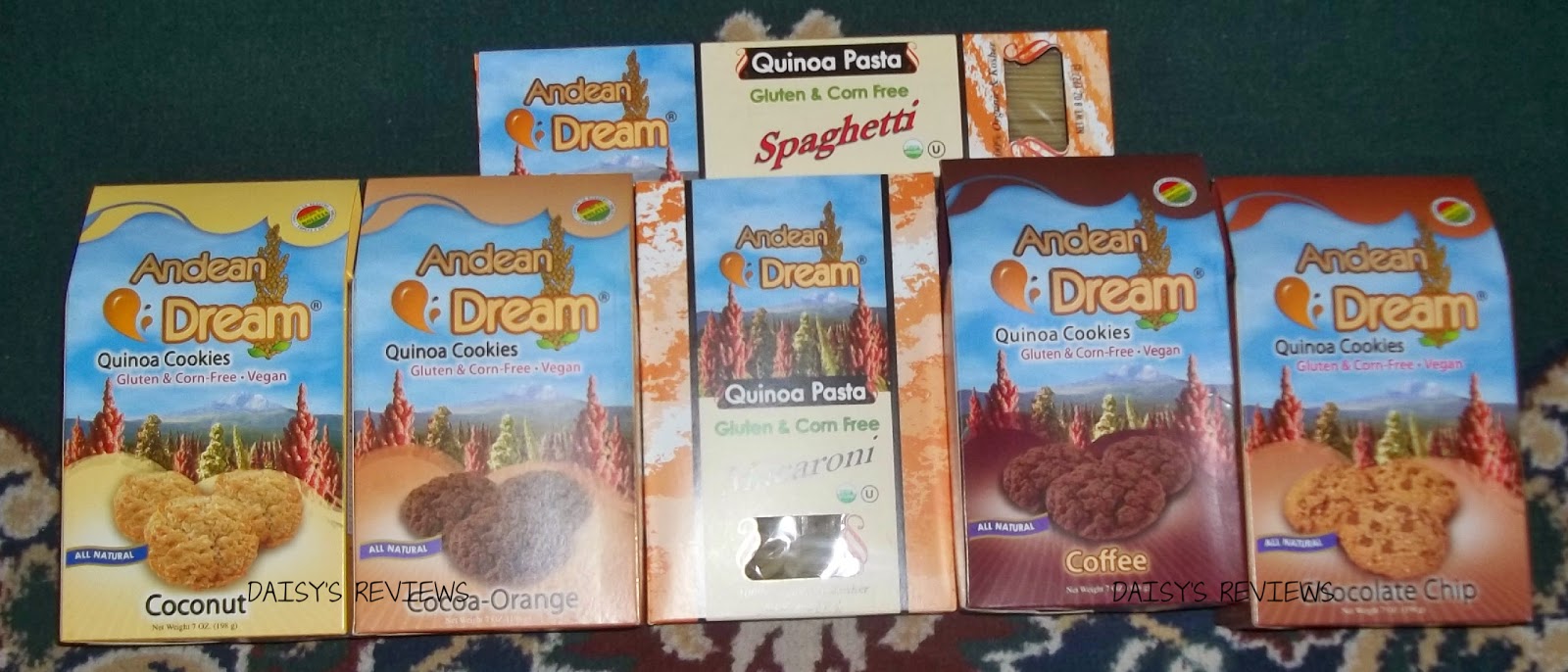 Welcome To Daisy's Reviews: Andean Dream Pasta and Cookies Review