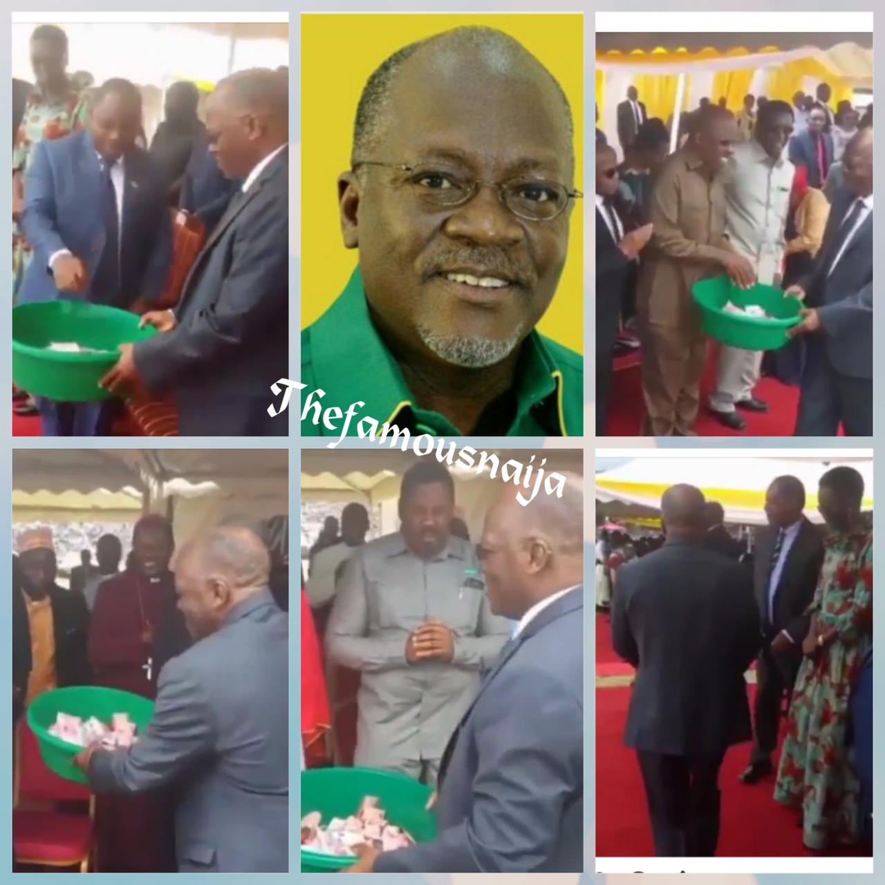 Watch the moment President John Joseph Magufuli of Tanzania was seen ...