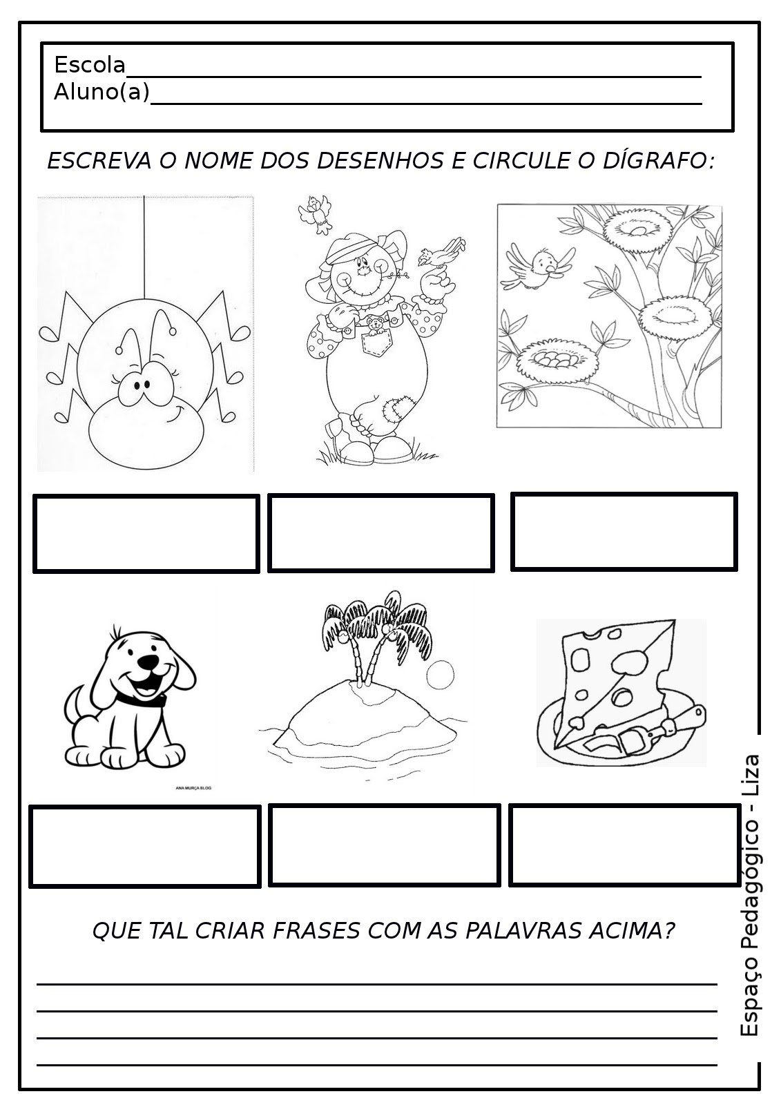 Diversas atividades com dígrafos! Texto "Bolhas" de Cecília Meireles ...