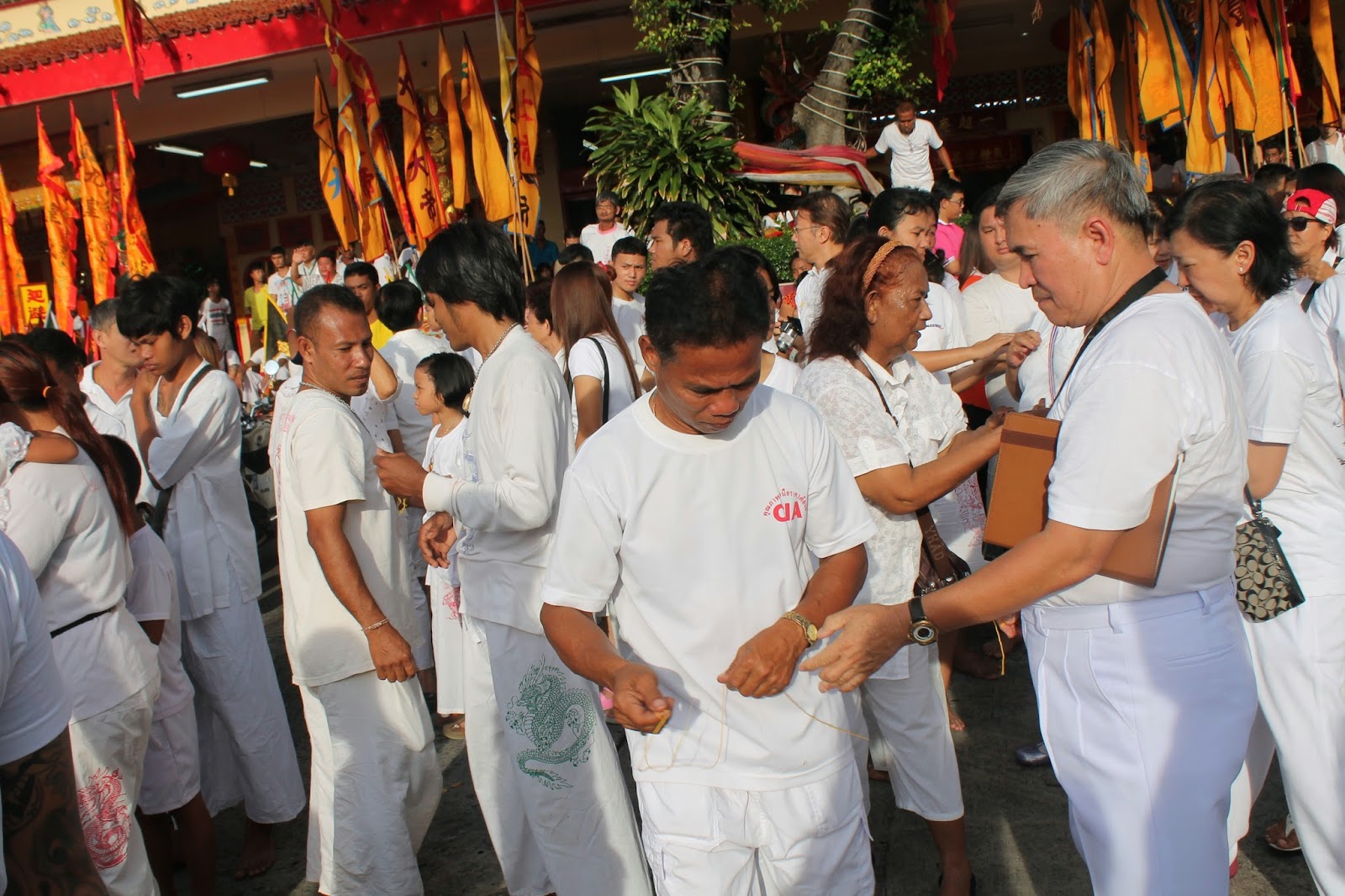 Thailand place to visit: Go Teng Pole Raising - Phuket Vegetarian ...