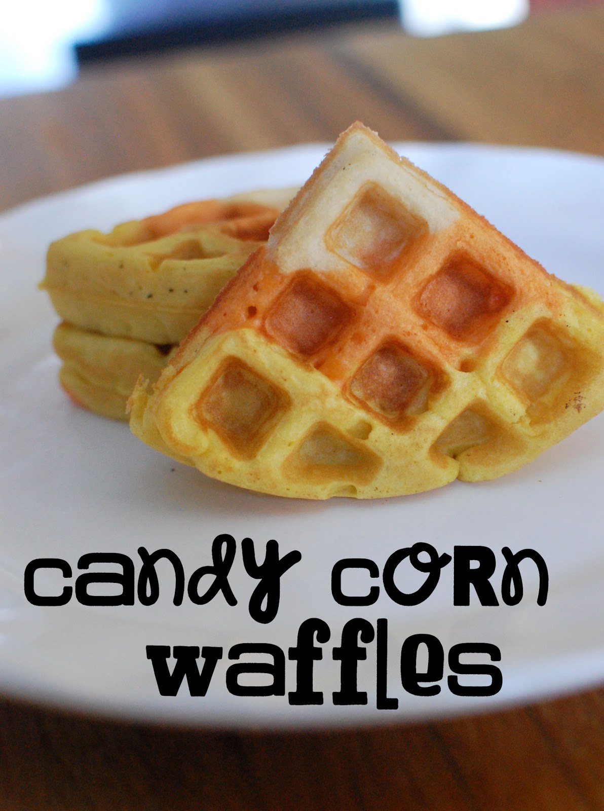 *Random Thoughts of a SUPERMOM!*: Candy Corn Waffles