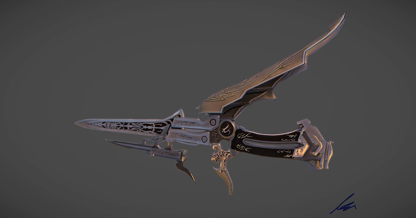 PeterOrtonArt: Final Fantasy XIII-2 Gunblade