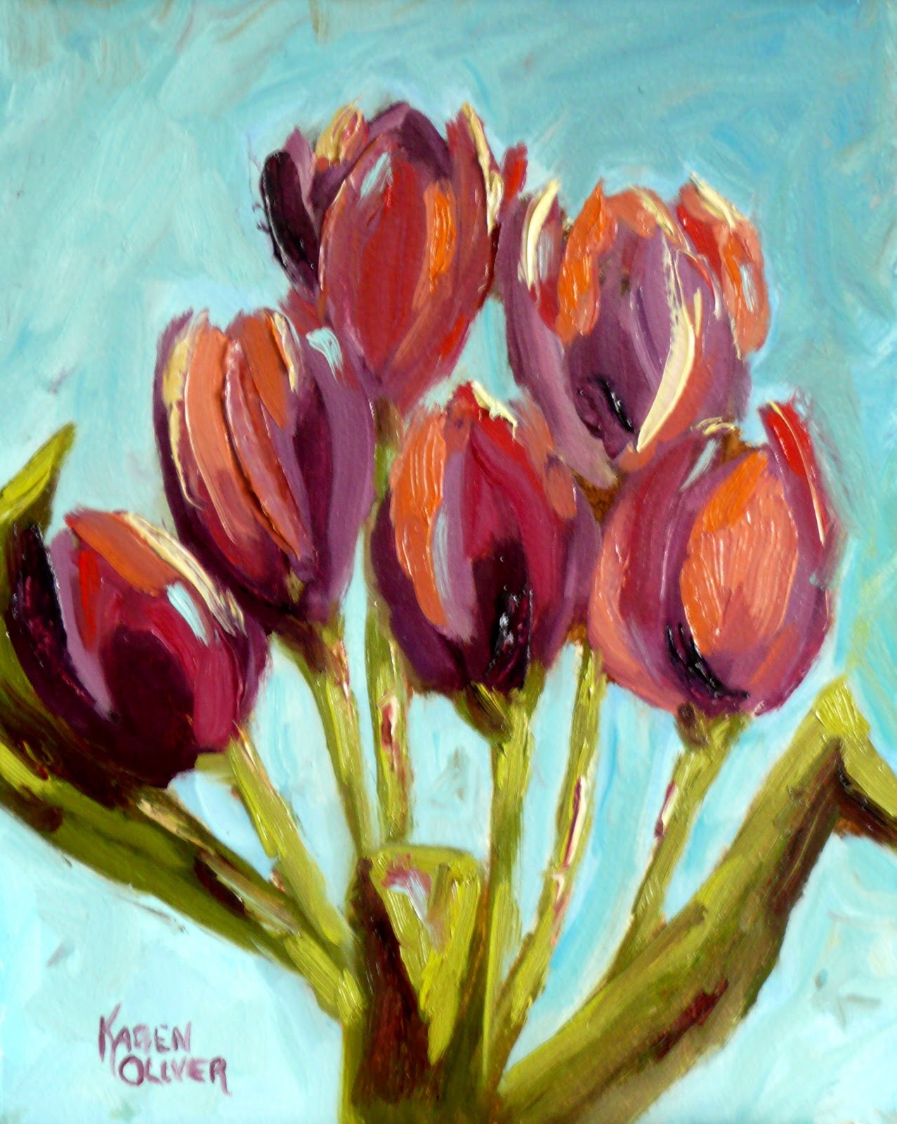 Karen Oliver's Painting Blog: Spring's Delight