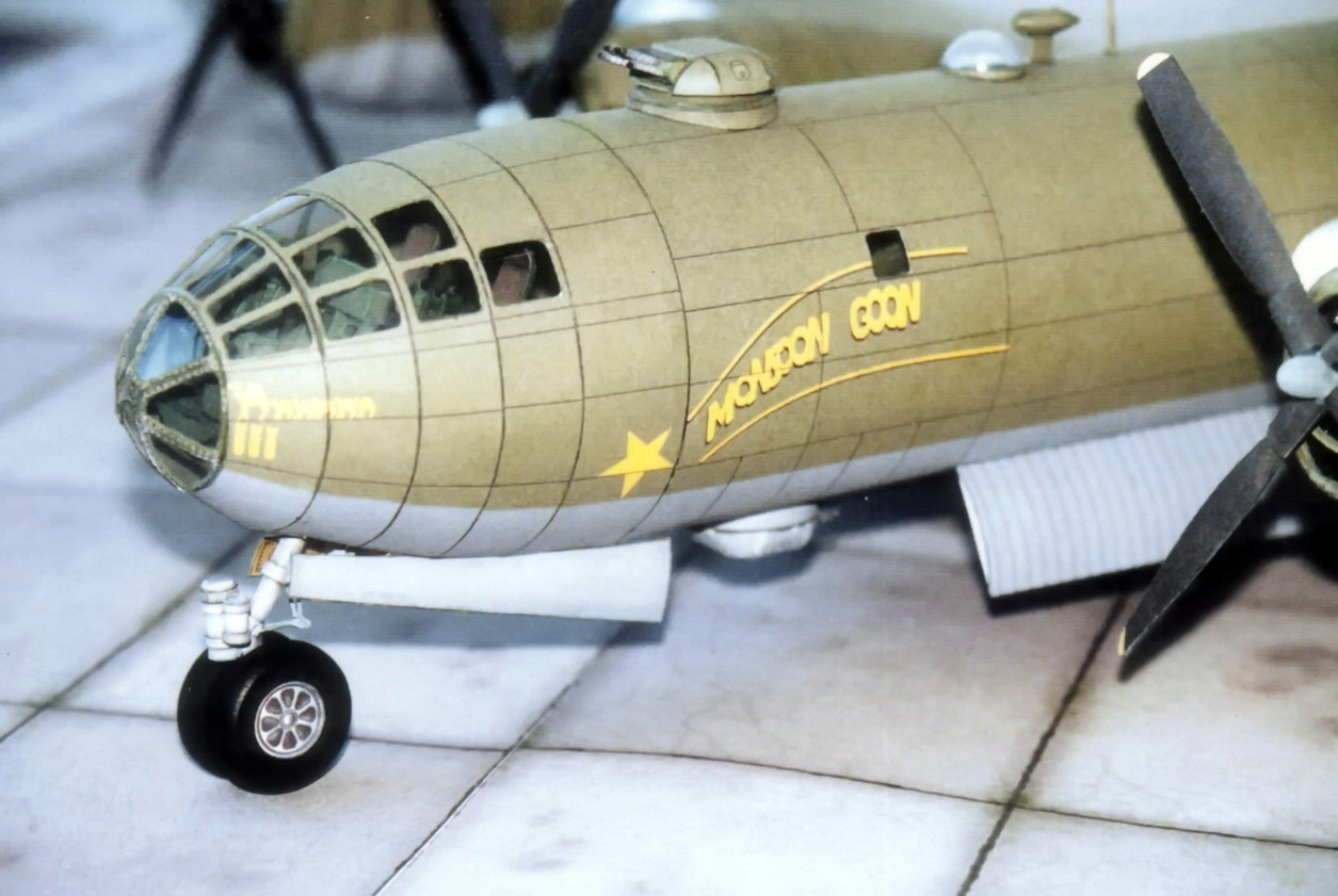Papermodel Kapal Perang & Lain2: Paper Model B-29 Superfortress