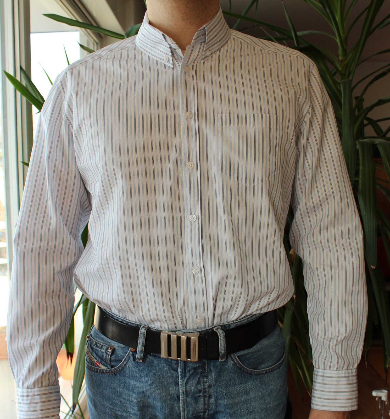 sewing galaxy: Männerhemd, Burda 128_04/2010