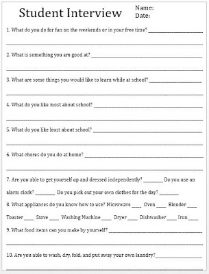 Empowered By THEM: Student Interview Answer Sheet