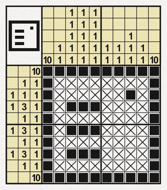 Nonograms Katana Solutions: May 2016