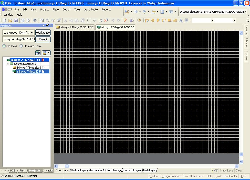 Technologination: Tutorial Desain PCB dengan Protel DXP 2004 (make own ...