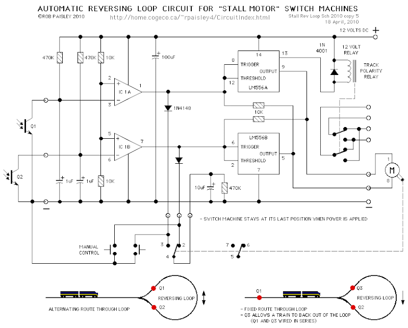 Loop Control Automatic Reversing Circuit Diagram |AUDIO AMPLIFIER ...
