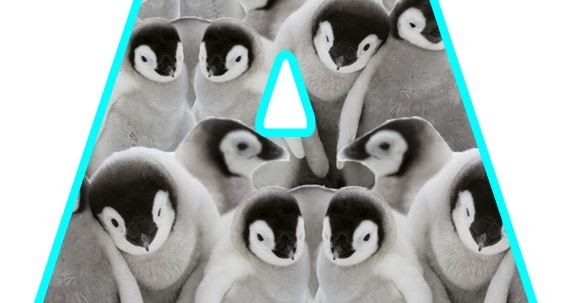 Abecedario con Pingüinos Bebé. Baby Penguins Abc. - Oh my Alfabetos!