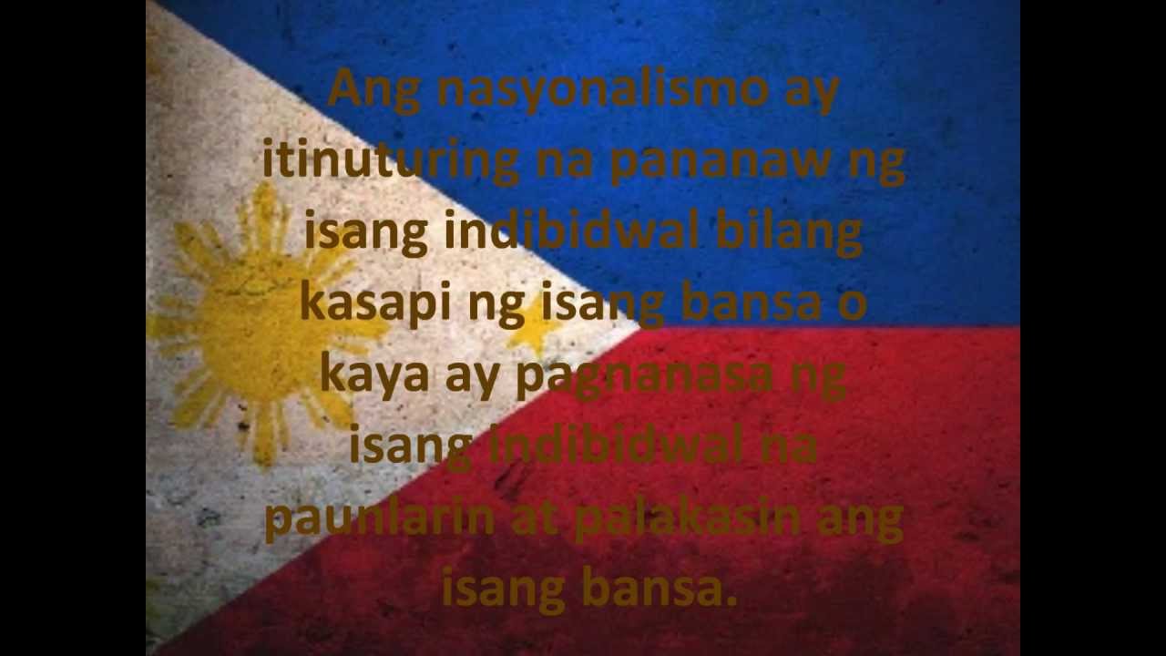 ano ang nasyonalismo - philippin news collections