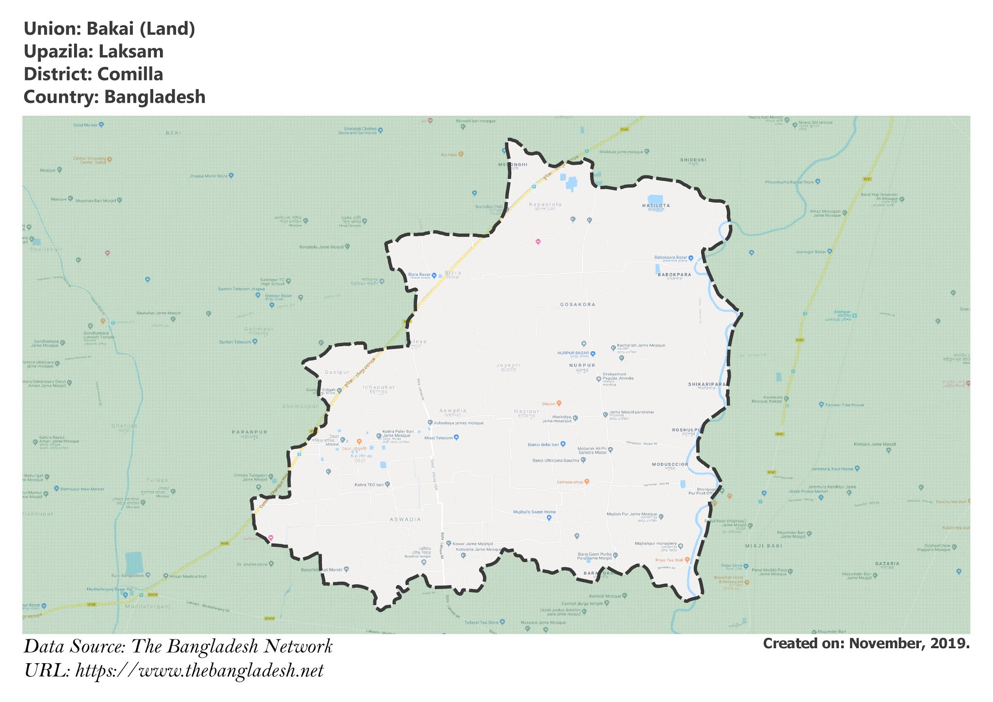 Bakai Union, Comilla