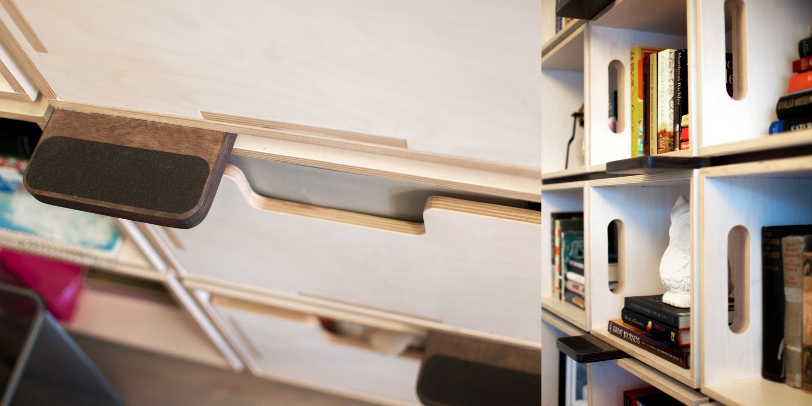 Bookshelf: Library shaft climbable bookcase