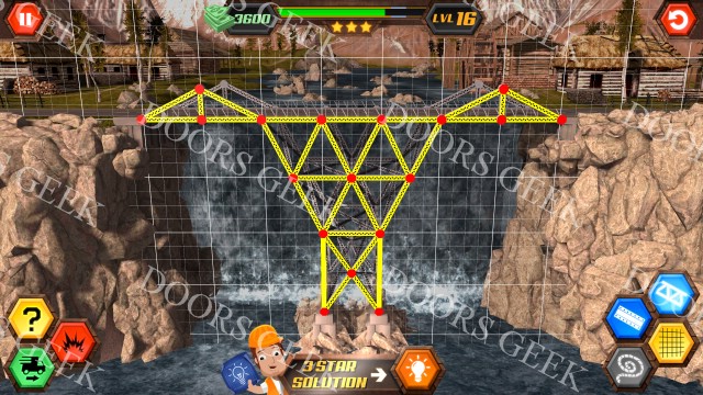 Bridge Construction Simulator [Medium] Level 16 ~ Doors Geek