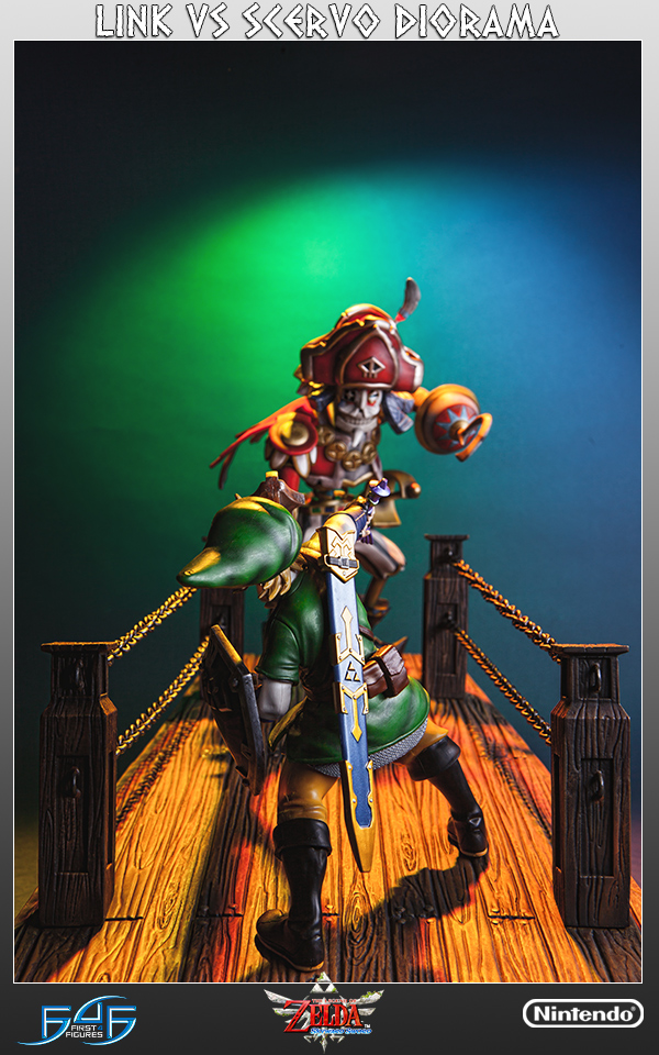 Legend of Zelda: Skyward Sword - Link Vs Scervo Diorama (First 4 Figures)