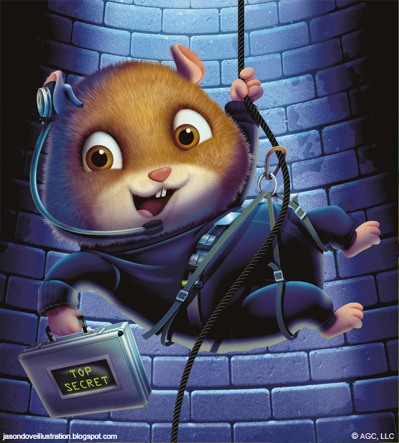 Jason Dove Illustration: Secret Agent Hamster
