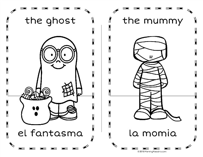 Mommy Maestra: Fun Stuff: Bilingual Halloween Printables