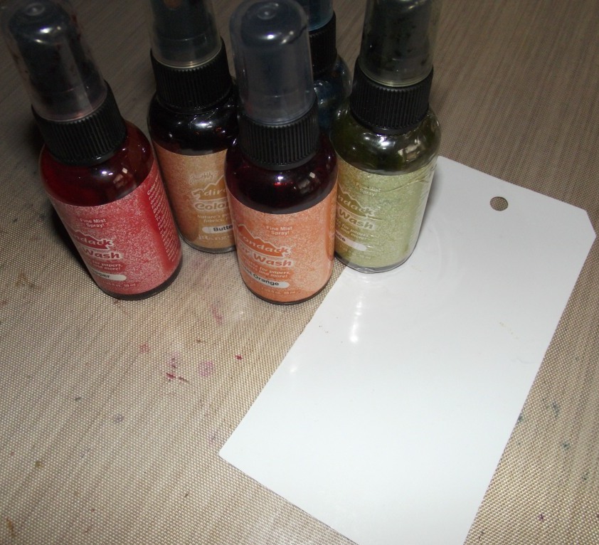 The Artistic Stamper: Spray Tag Tutorial