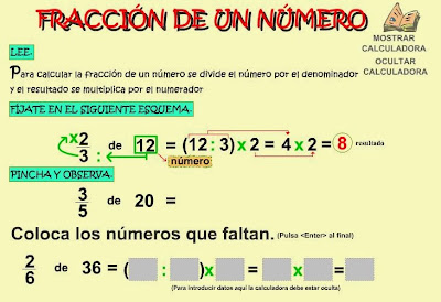 Matemáticas 5º: FRACCIÓN DE UN NÚMERO