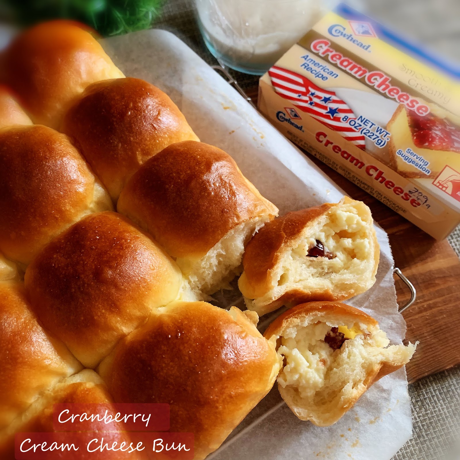 My Mind Patch: Cranberry Cream Cheese Bun 蔓越莓奶油芝士面包