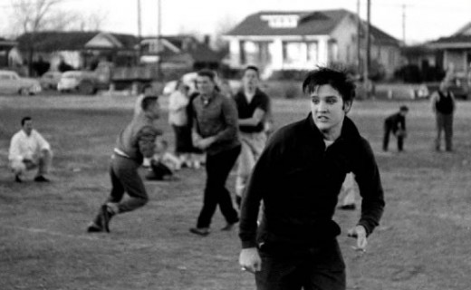 Elvis Presley Playing Touch Football, 1956 ~ Vintage Everyday