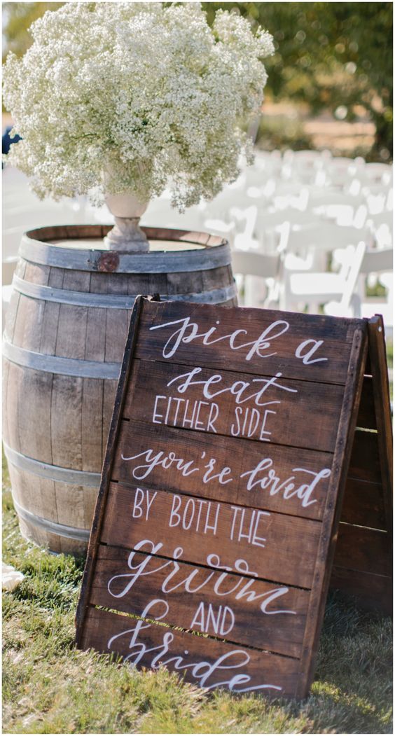 41 Insanely Cute Wedding Sign Ideas To Steal ~ geeks fashion