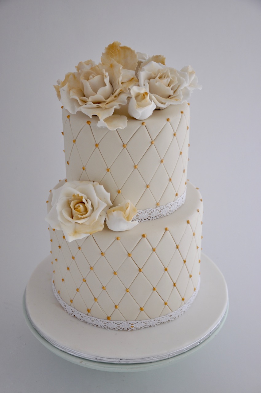 Off white with a touch of gold