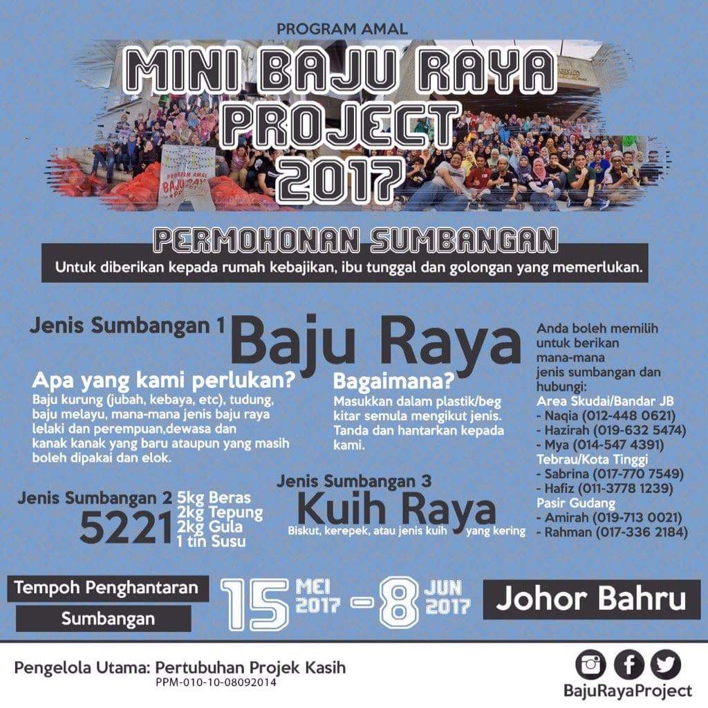Program Amal Mini Baju Raya Project 2017