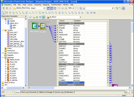 Router Transformation in Informatica