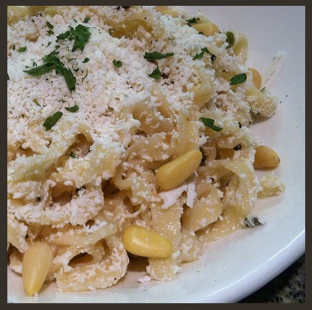 three layer cake: Spaghetti with Browned Butter, Garlic and Mizithra ...
