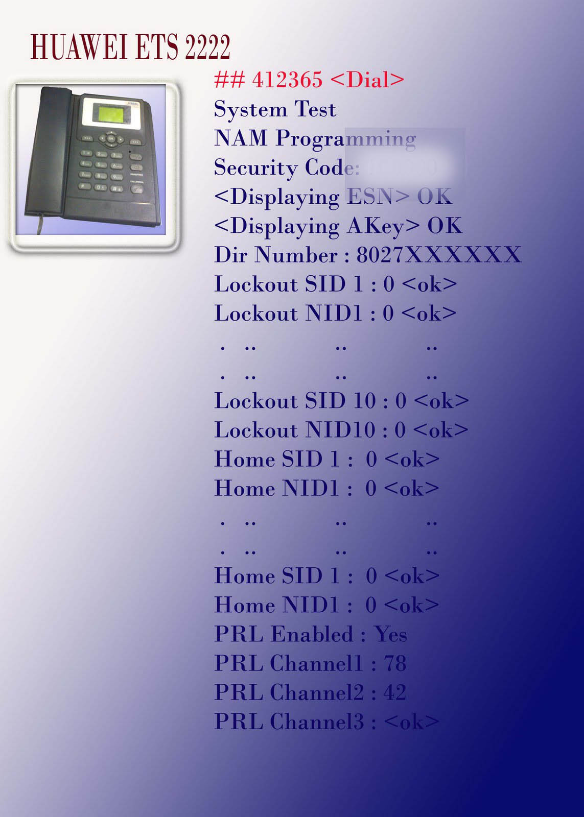 MyBSNL: Huawei ETS 2222