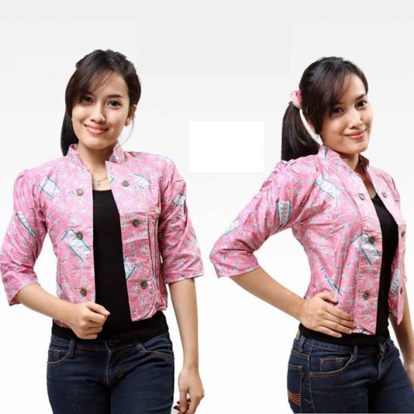 30+ Cardigan Batik Modern Terbaru yang Modis | Model Baju Batik Kantor