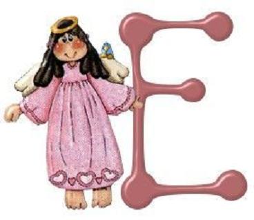 Alfabeto de angelitos country con muñecas y peluches. - Oh my Alfabetos!