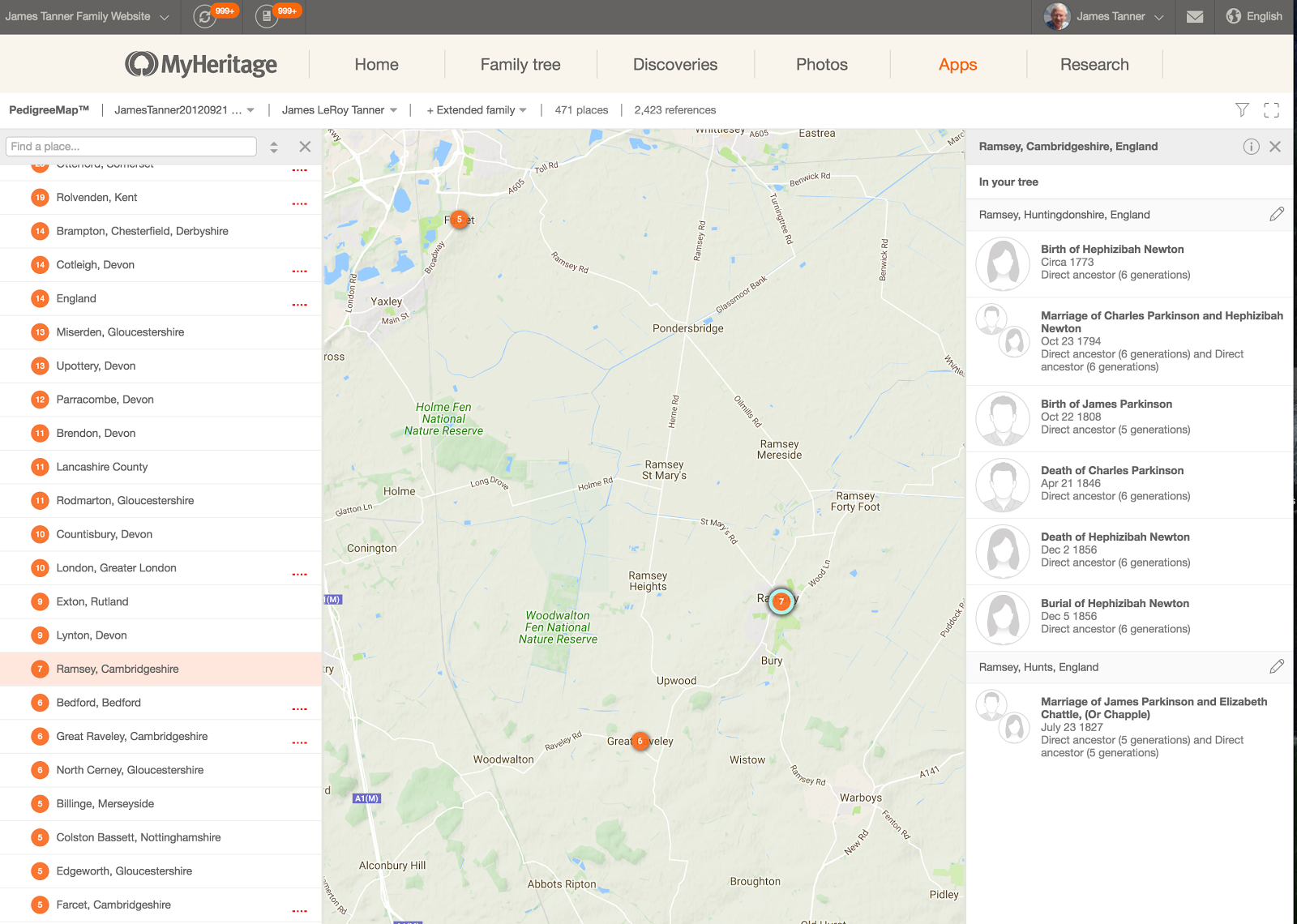 Genealogy's Star: The Impressive New MyHeritage.com PedigreeMap