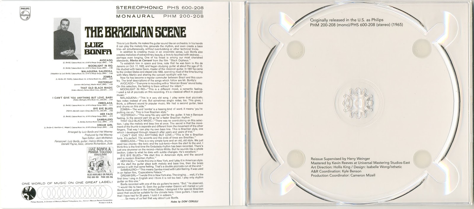 Búzios Bossa Blog: Luiz Bonfá - The Brazilian Scene - 1965