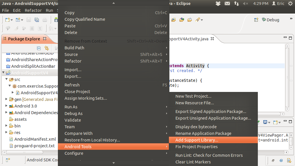 Android-er: Add Android Support Package