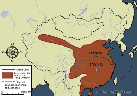 The Tang Dynasty Blog: Map of the Tang Dynasty