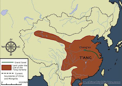 The Tang Dynasty Blog: Map of the Tang Dynasty
