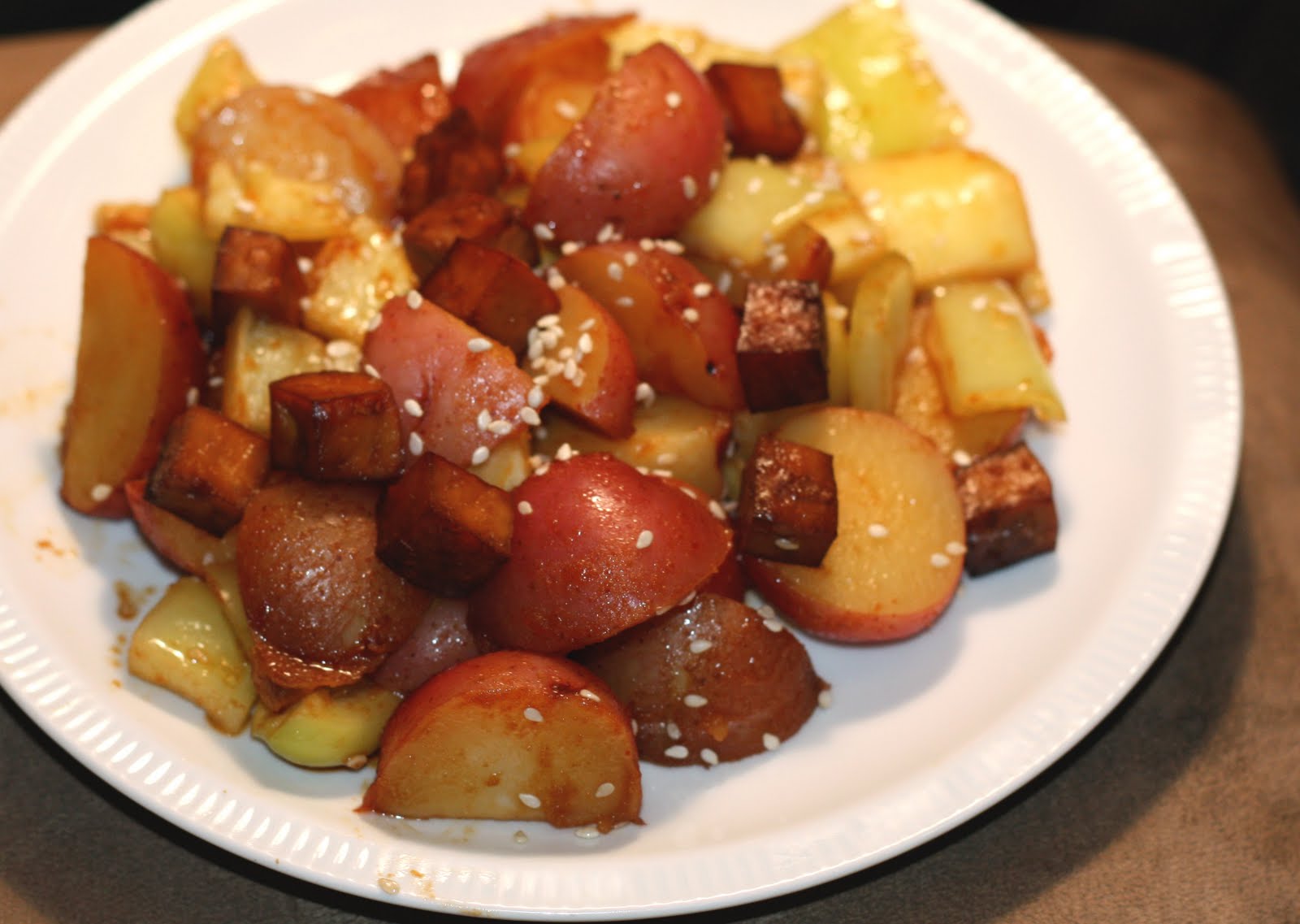 Karla's Veggie Noms: Healthy Asian Inspired Potato Salad (with Tofu ...