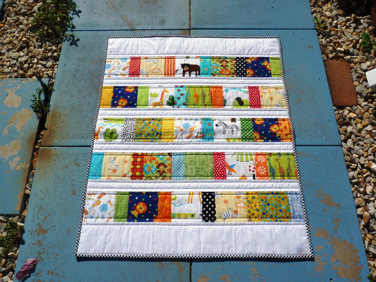 Little Guinea Pigs: Scrappy Zoo Baby Quilt