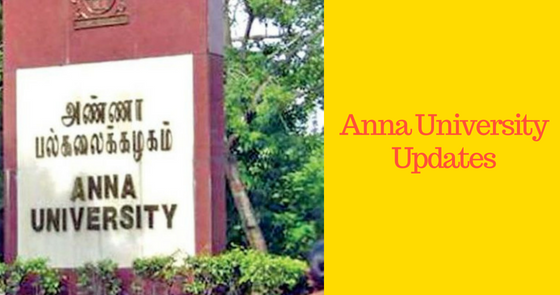 Anna University Updates 2023