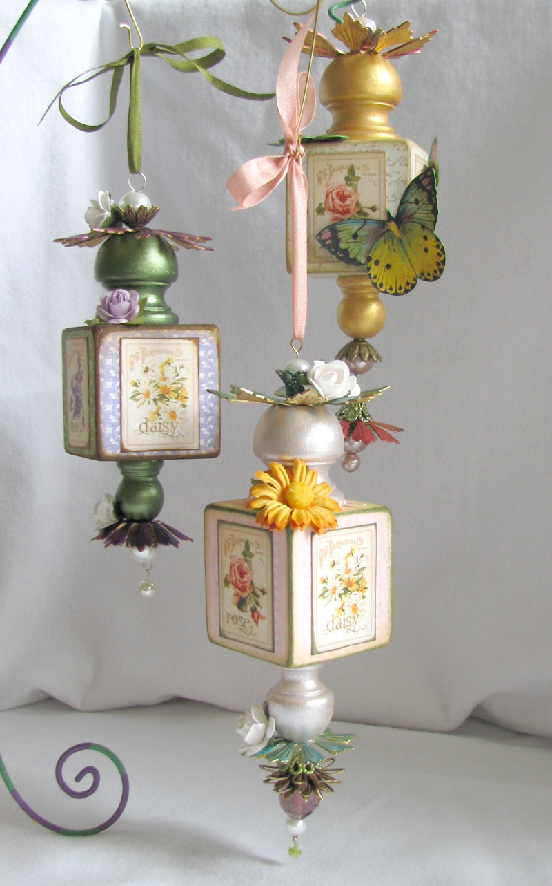 CackleAndHoot: Spring Flower Ornaments and a tutorial!