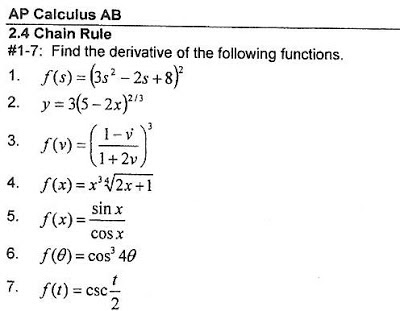 Mr. Suominen's Math Homepage: Honors Calculus 11/13/12